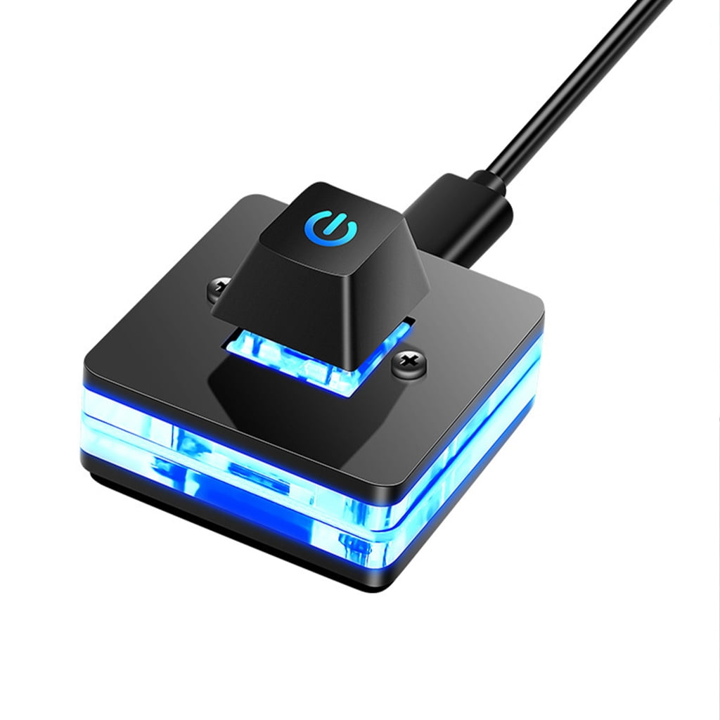 CIYISON External PC Power Button with LED Light, Extension Cable for ...