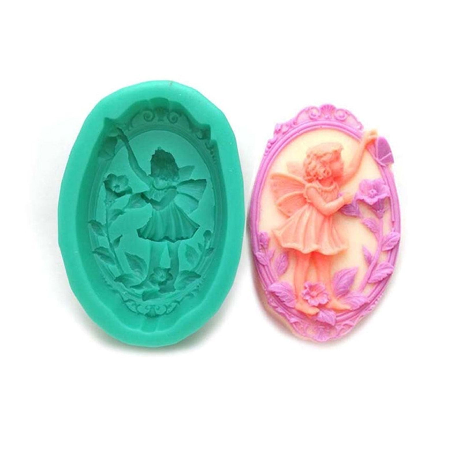 CIYISON Fairy Shape Silicone Fondant Molds Cake Decorating Tools Candy ...