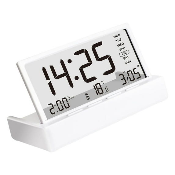 CIYISON Foldable LCD Trasparent Digital Alarm Clock Temperature Date ...