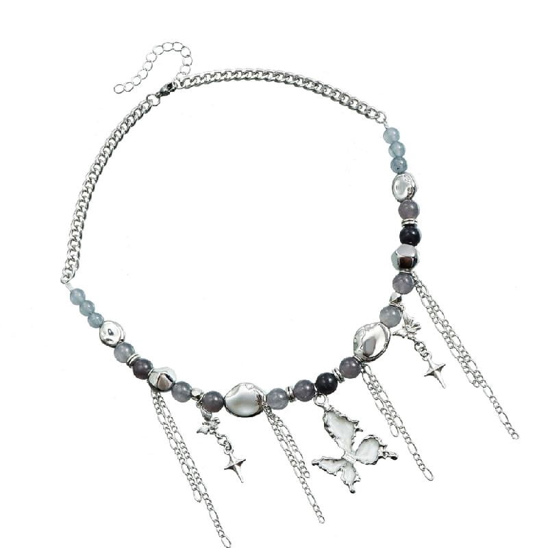 CIYISON Four Pointed Star Tassels Pendant Necklace Suitable for Fashion ...