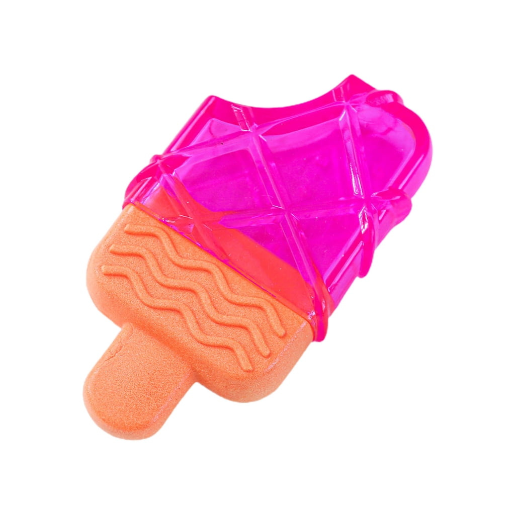 CIYISON Freezable Dog Squeak Toy TPR Chew Popsicles Shape Toy with ...