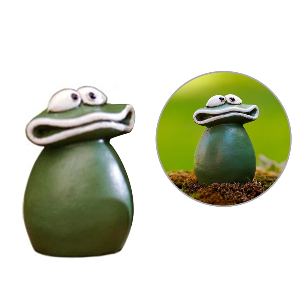 CIYISON Frogs Figurines Resin Animal Garden Statues Funny Frogs ...