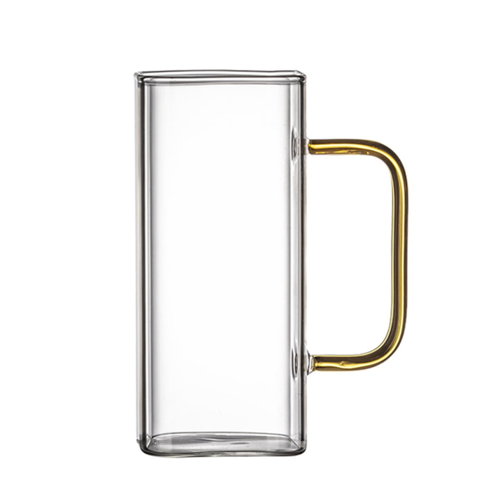 CIYISON Glass Cup Unique Square Glass Cups Square Drinking Glass ...