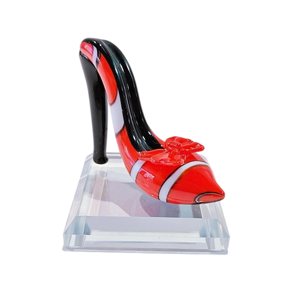CIYISON Glass Heel Figurines Glass Heel Sculpture Ornaments Glass Heel ...