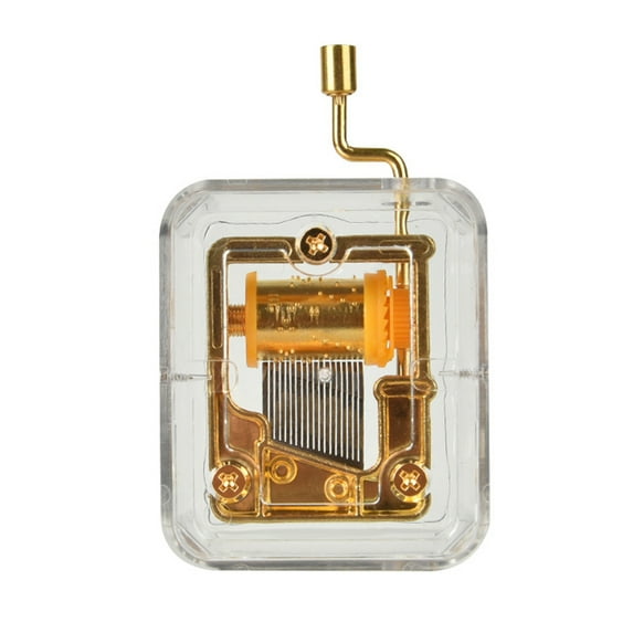 CIYISON Hand Cranking Music Box Transparent DIY Musical Boxes ...