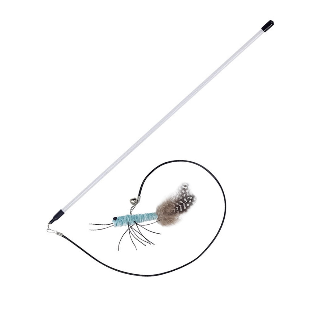 CIYISON Interactively Cats Toy Pet Exercise Play Rod Realistic Flying ...