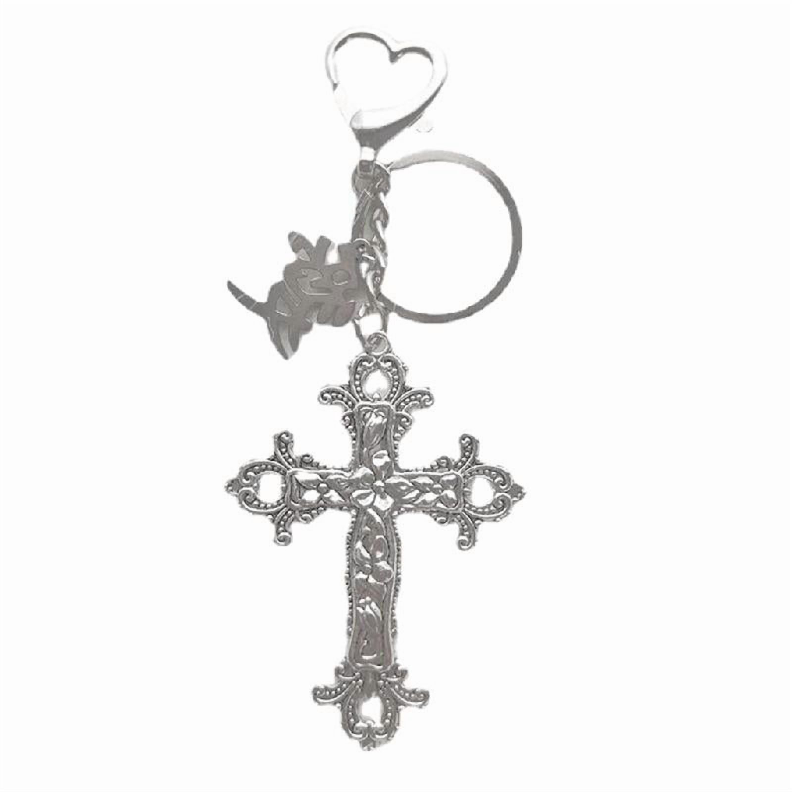 CIYISON Jesus Cross Keychains Christian Religious Beliefs Key-Chains ...