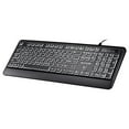 CIYISON Large Font Print USB LED Backlit Keyboard 104 Keys Full Size ...