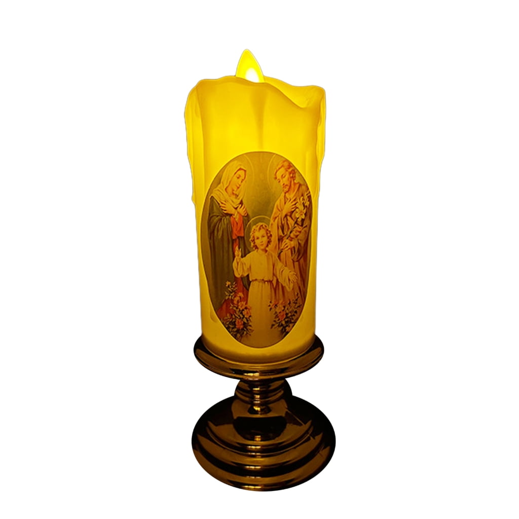 CIYISON Led Candle Lamp Virgin Christ Tealight Electronic Flameless ...