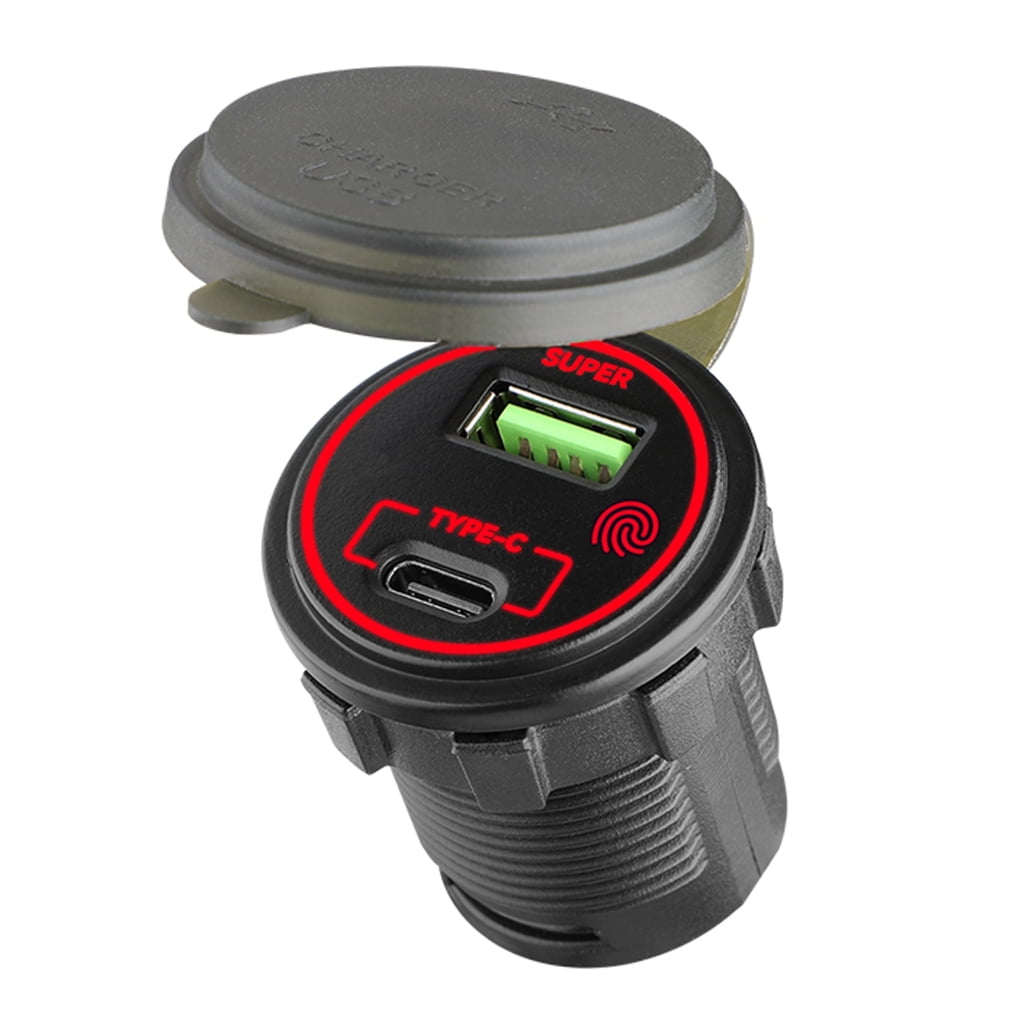 CIYISON Lightweight 66W USB C and USB Charging Socket Car Adapter for ...