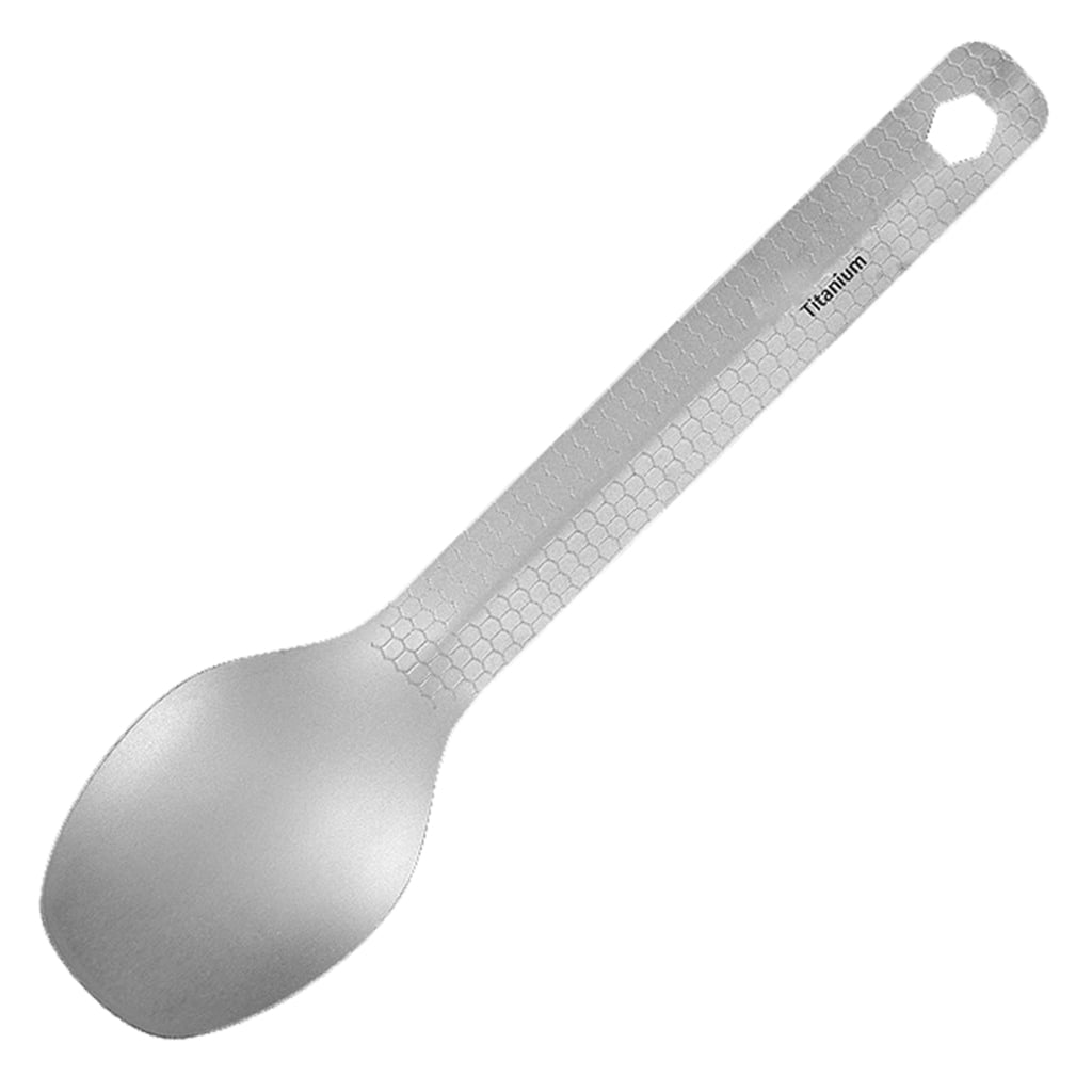 CIYISON Lightweight Spoon Titanium Long Handle Spork Spoon for Camping ...
