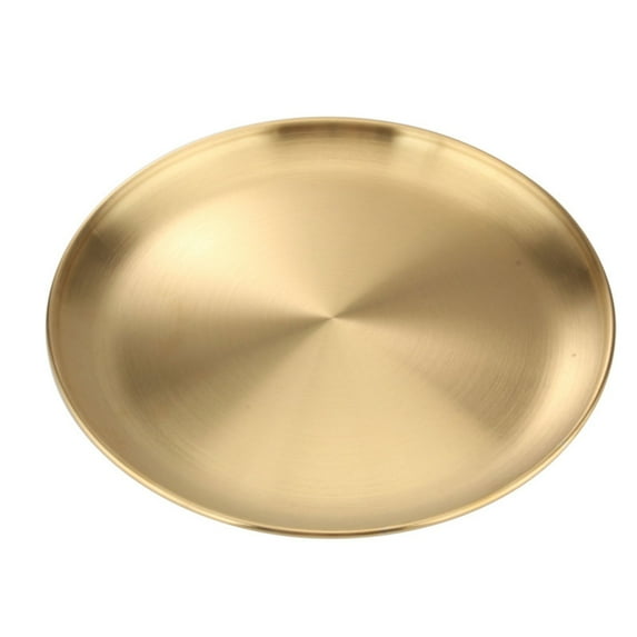CIYISON Matte Textured Stainless Steel Plates Rustproof Dishwasher Safe ...