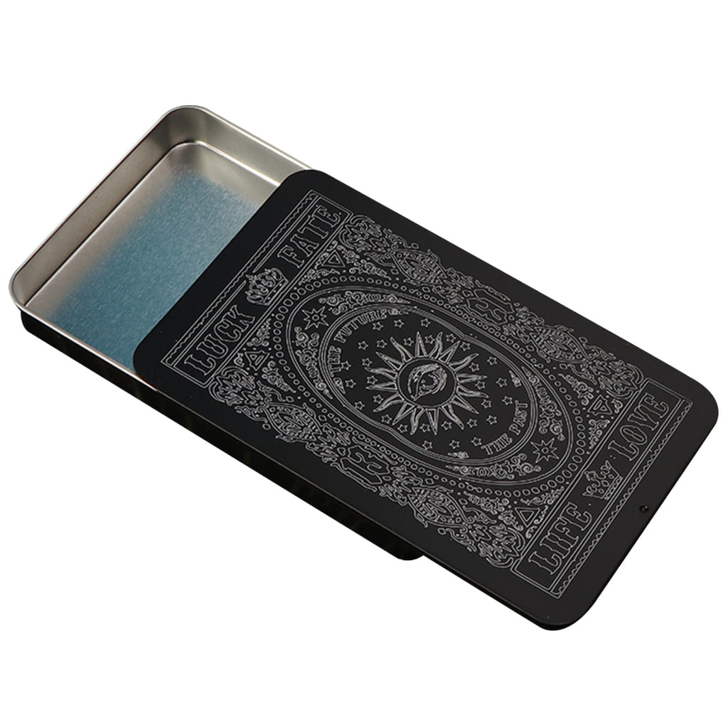 CIYISON Metal Gaming Card Box Playing Tarot Container Storage Case ...