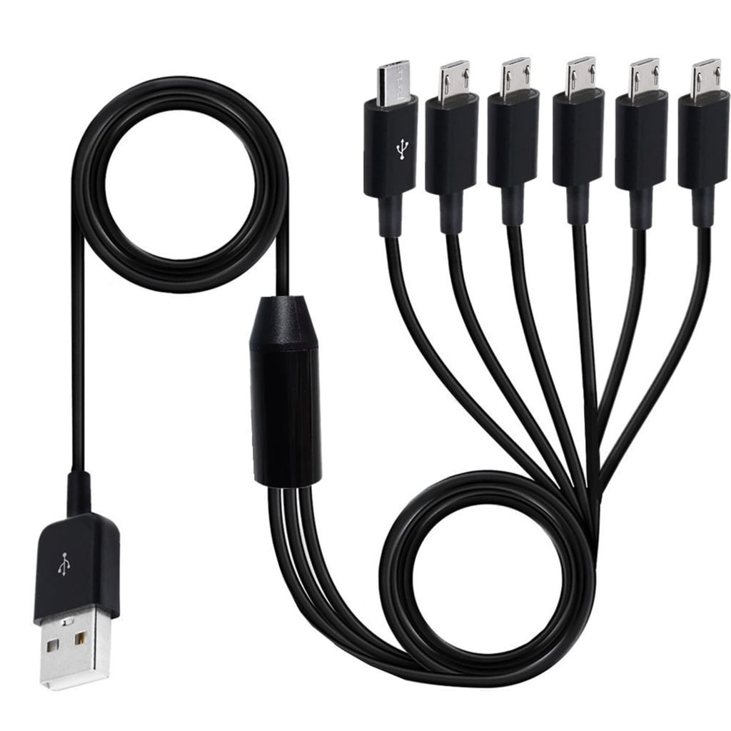 CIYISON Micro USB Splitter Charging Cable,6 in 1 Multi Charging Cable ...