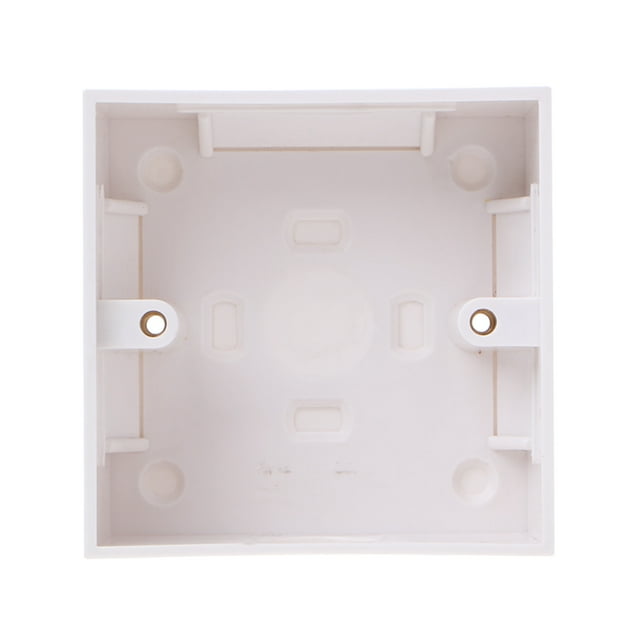 CIYISON Mount Backbox White Recessed Backplate Box Single Gang Heavy ...