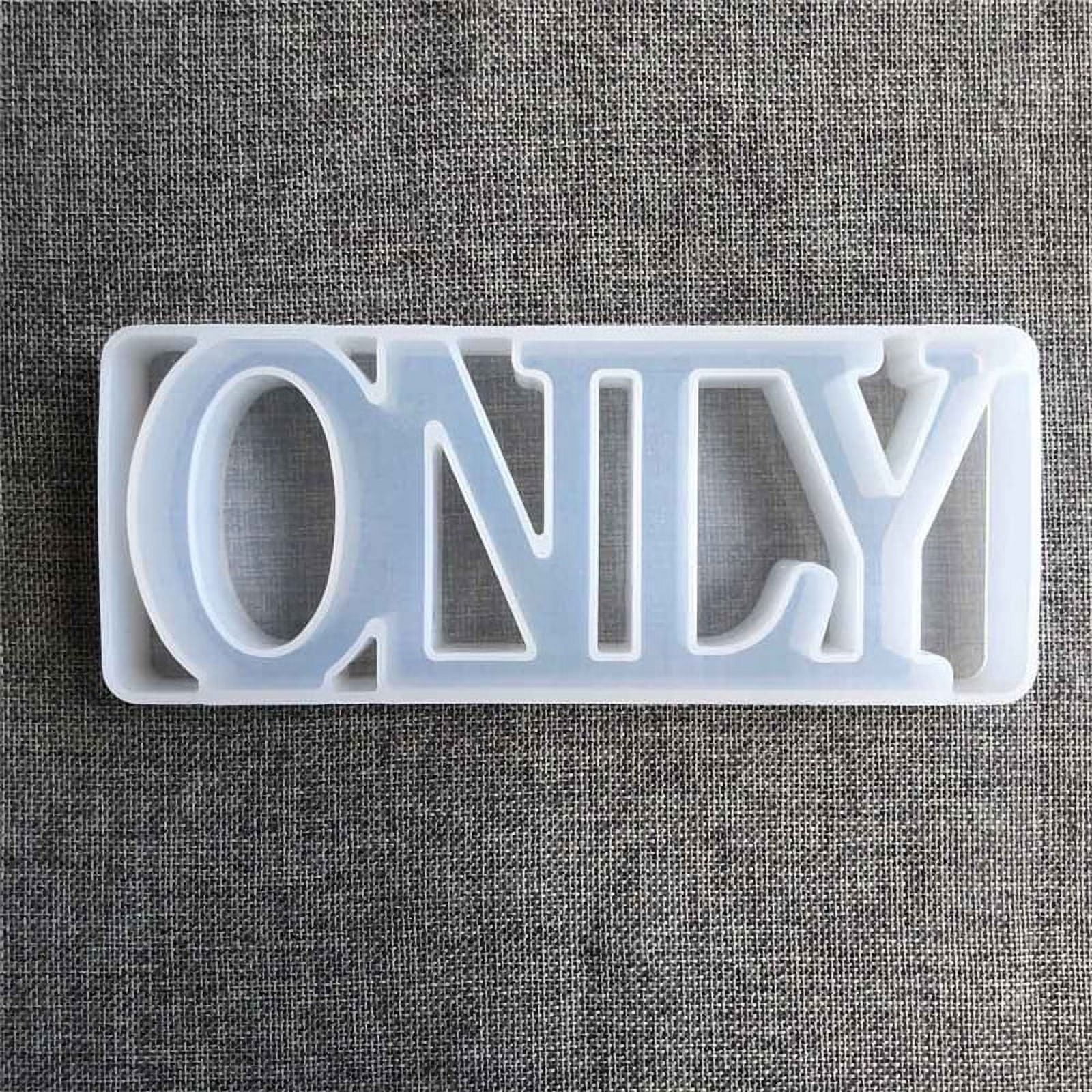 CIYISON ONLY Word Shaped Silicone Molds Epoxy Resin Mold DIY Table ...