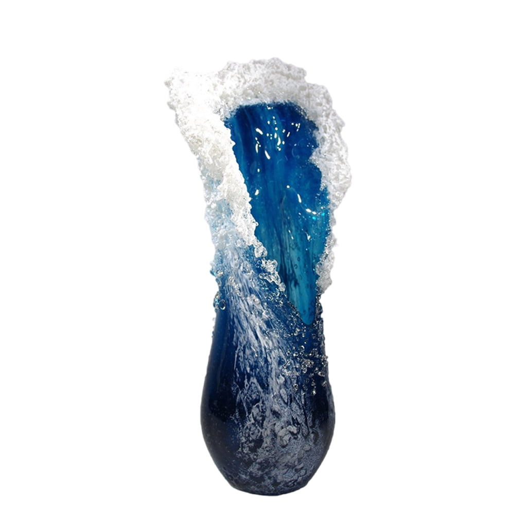 CIYISON Ocean Theme Resin Craft Vase with Unique Ocean Pattern for ...