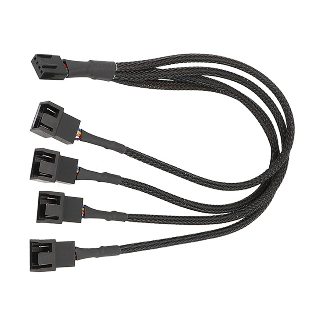 CIYISON PWM Fan Splitter 4Pin Adapter Cable 1 To 3/4 Computer CPU Fan ...