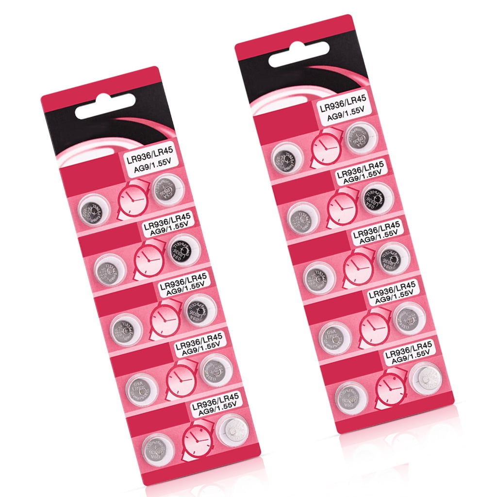 CIYISON Pack Of 10/20 LR936/AG9 Battery Alkaline Button Cell For ...