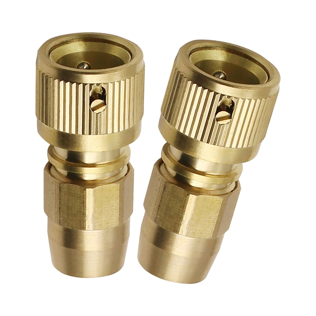 CIYISON Pack of 2 Brass Expandable Hose Quick Connectors Leak Proof ...