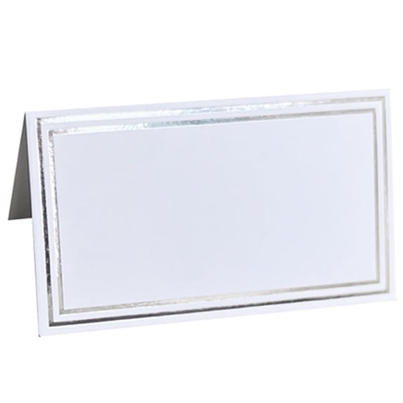 CIYISON Pack of 50 Elegant Name Cards for Table Setting Rectangle ...