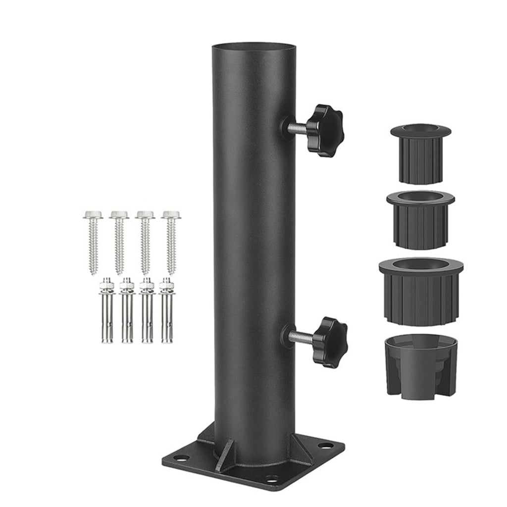 CIYISON Patio Umbrella Stand Base Umbrella Mount with Sleeves and ...