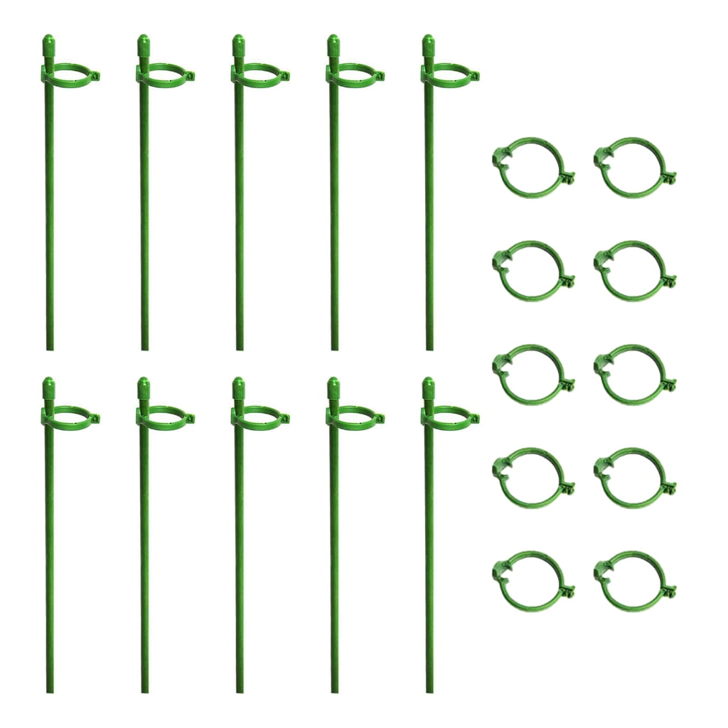 CIYISON Plant Support Stakes Adjustable Garden Flowers Support Stake ...