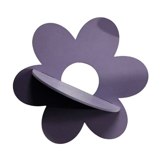 CIYISON Purplee and White Bohemians Styles Wall Mounted Storage Shelf ...