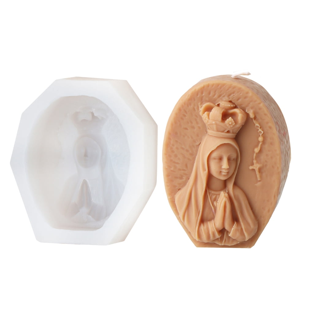 CIYISON Religious Family Silicone Candle Molds Photo Frame Shaped ...