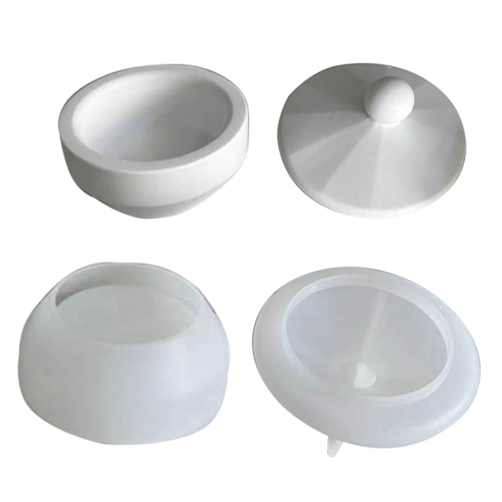 CIYISON Round Shape Storage Box Resins Molds Jewellery Container ...