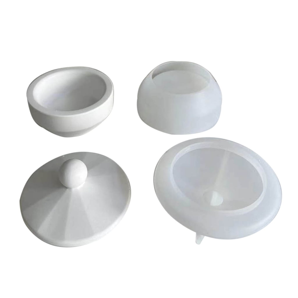 CIYISON Round Shape Storage Box Resins Molds Jewellery Container ...