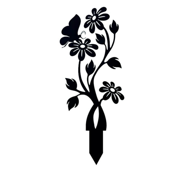 CIYISON Rustproof Vintage Metal Garden Stakes Suitable For Outdoor Lawn ...