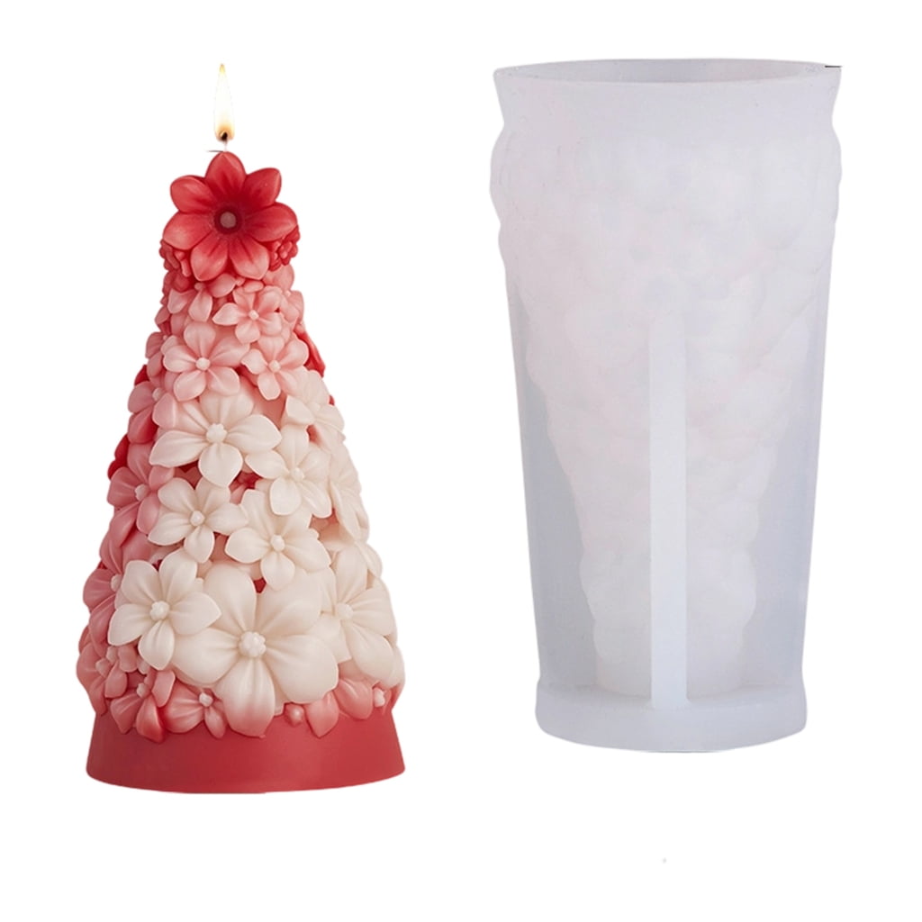 CIYISON Scented Candle Mould Christmas Tree Silicone Molds Plasters ...