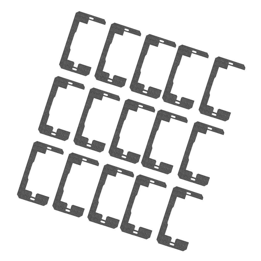 CIYISON Securly Fit Outlet Spacers Shims 20Pieces Set Black Iron Plates ...