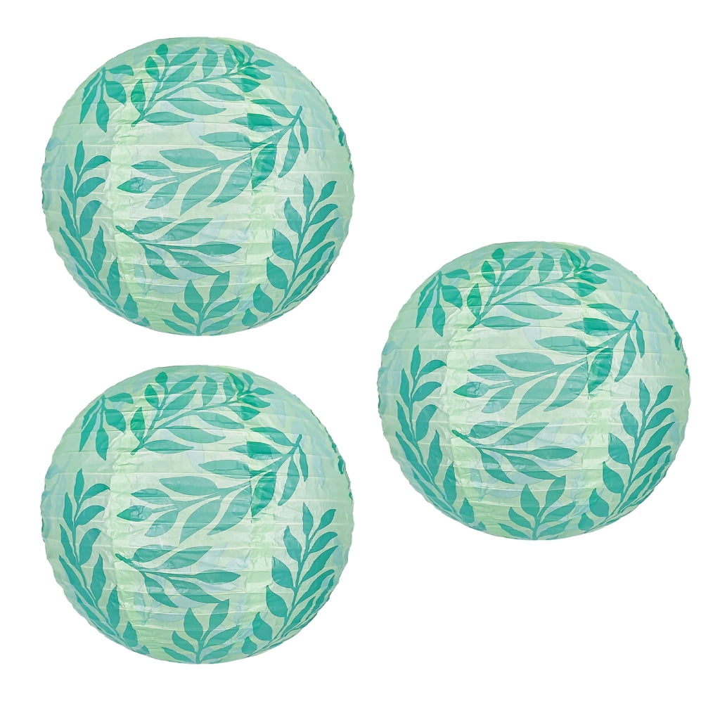 CIYISON Set of 3 Colorful Paper Lanterns Leaf Theme Paper Lanterns ...