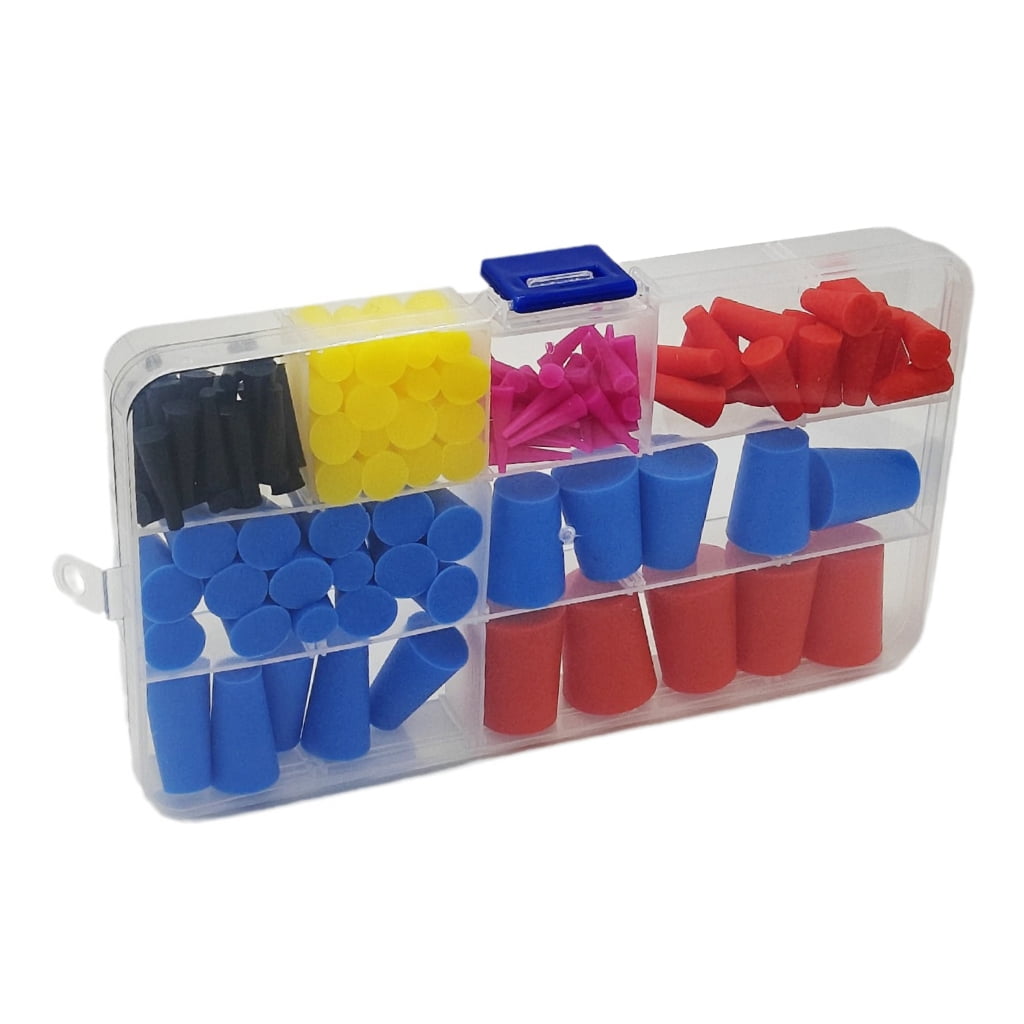 CIYISON Set of 60 Silicone Rubber Assortment Set Solid Rubber Plugs ...