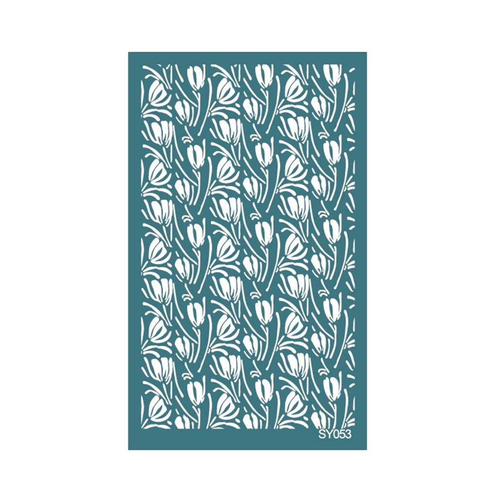 JNANEEI Geometric Silk Screen Stencil for Printing on Clay Fabric Paper ...