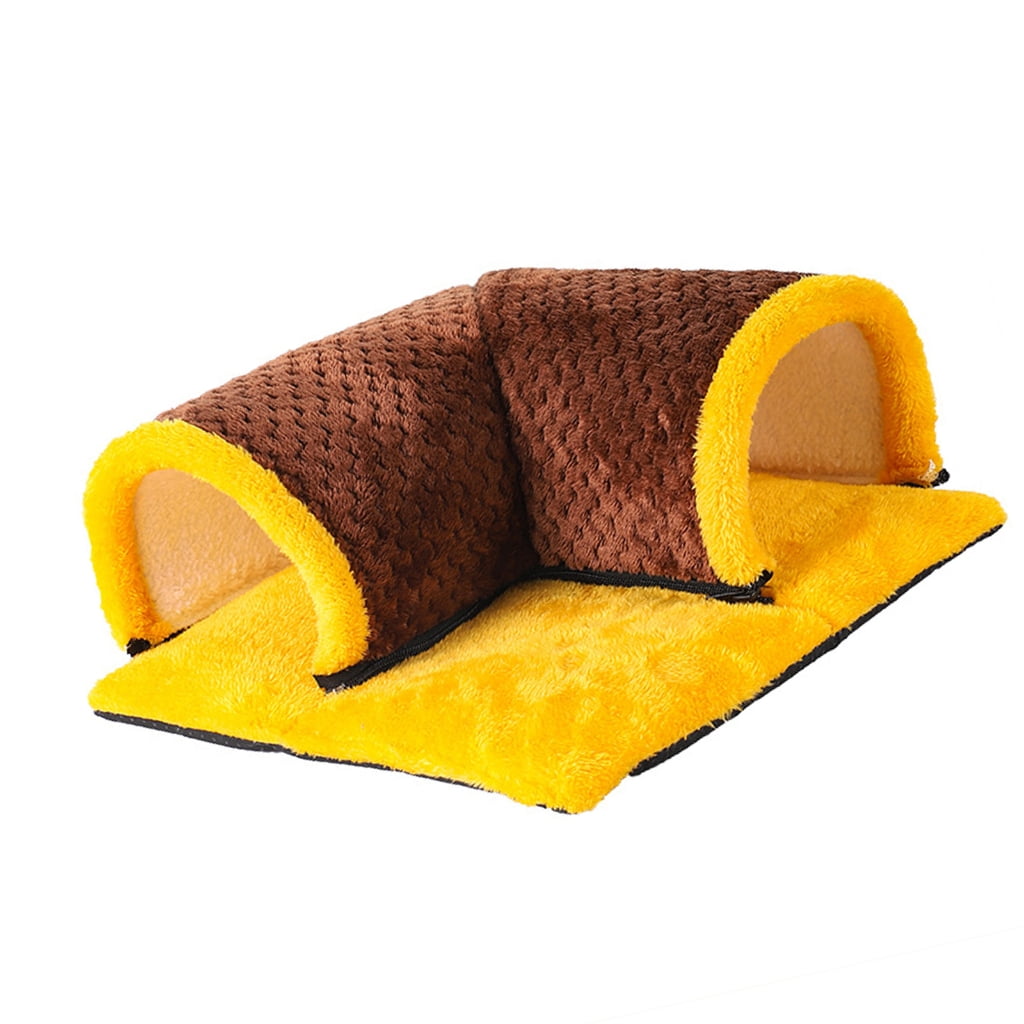 CIYISON Soft Permeable Plush Pet Bed Small Animal Warm Bed House Cold ...