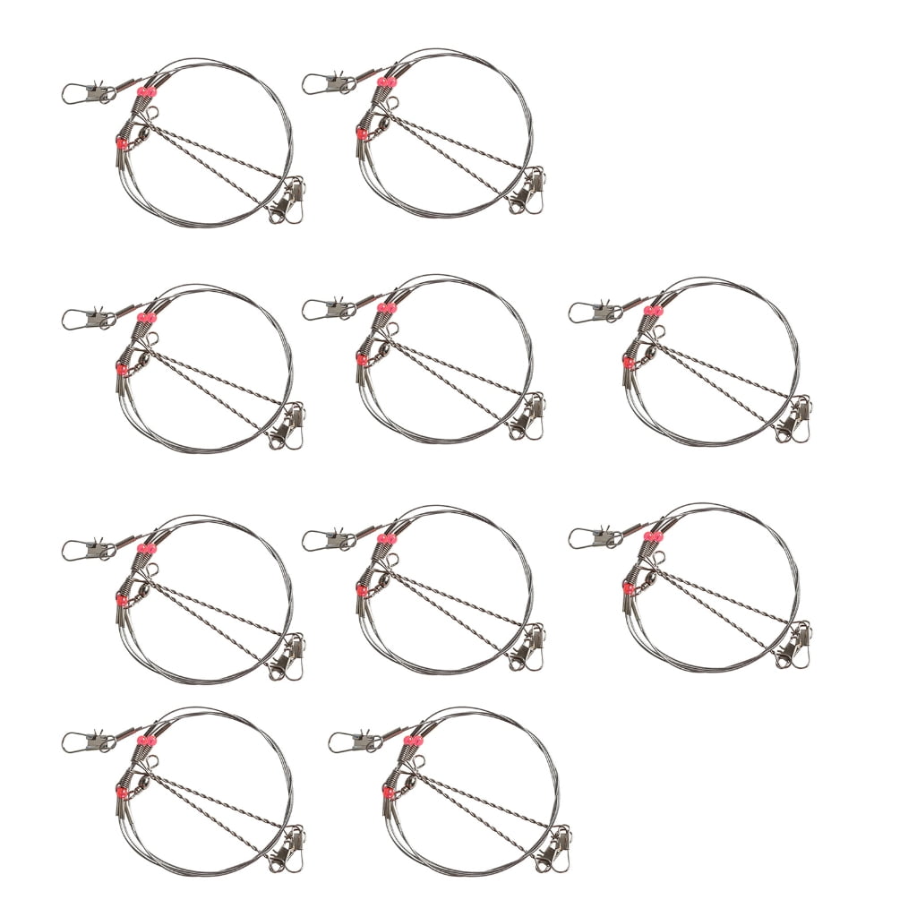 CIYISON Stainless Fishing Line Rig with Snaps Freshwater Saltwater ...