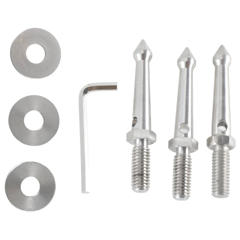 CIYISON Stainless Steel Tripod Spikes, 3Pcs/pack 3/8inch Screw Thread ...