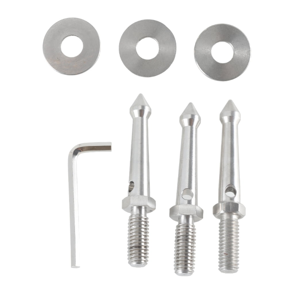 CIYISON Stainless Steel Tripod Spikes, 3Pcs/pack 3/8inch Screw Thread ...