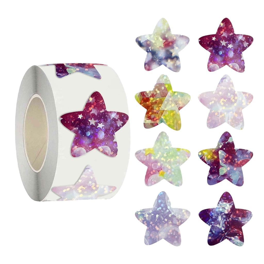 CIYISON Star Stickers Roll Adhesive Gift Labels for Boys Girls Student ...