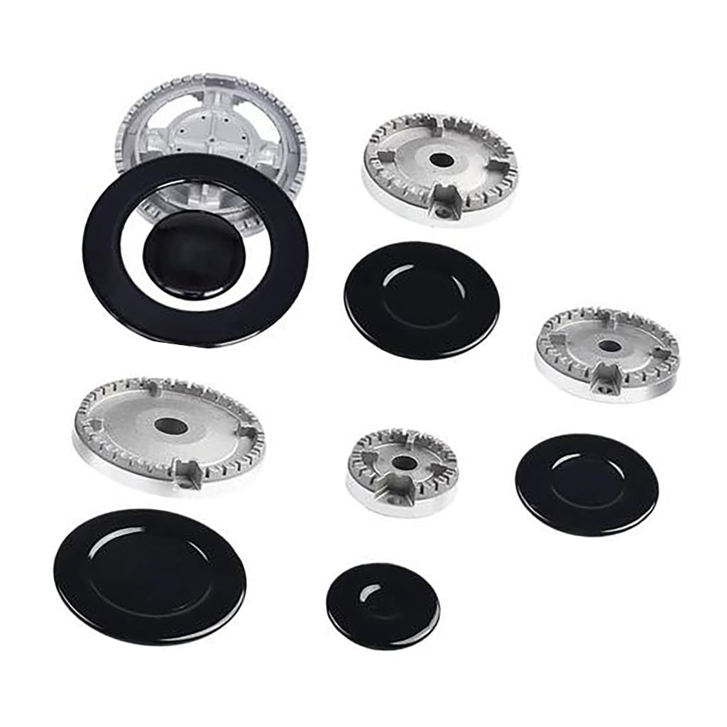 CIYISON Stove Lid Replacement Burners Crowns and Flame Caps Set Gas ...