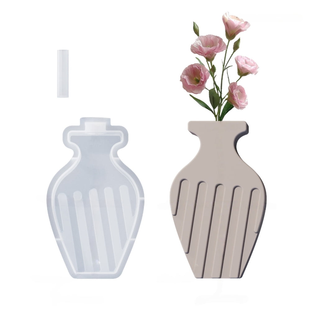 CIYISON Striped Silicone Vase Molds Epoxy Resin Molds Easy Demolding ...