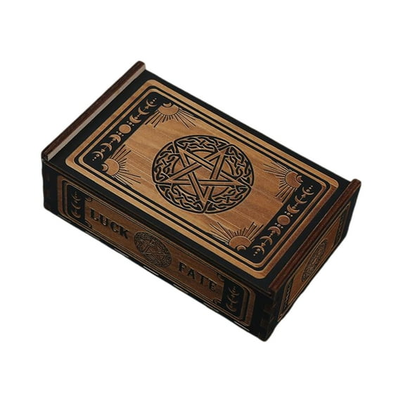 CIYISON Tarot Cards Storage Box Astrologys Trinkets Box Push Pull ...