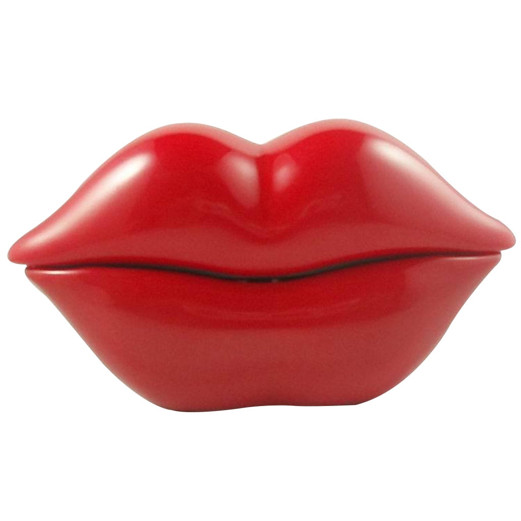 CIYISON Telephone Novelty Rose Pink Mouth Lip Shaped Phone Home Office ...