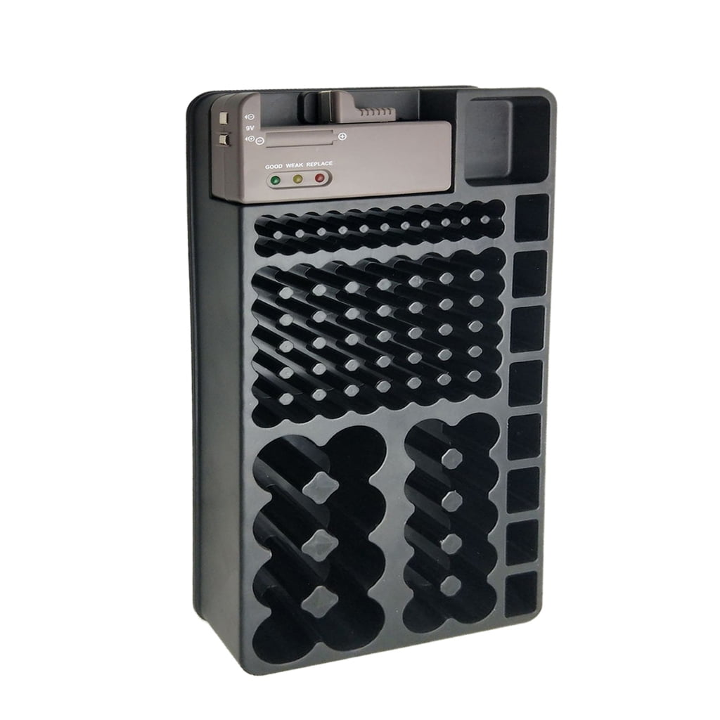 CIYISON Travel Battery Storage Case Box without Lid Cover Holds 98pcs ...