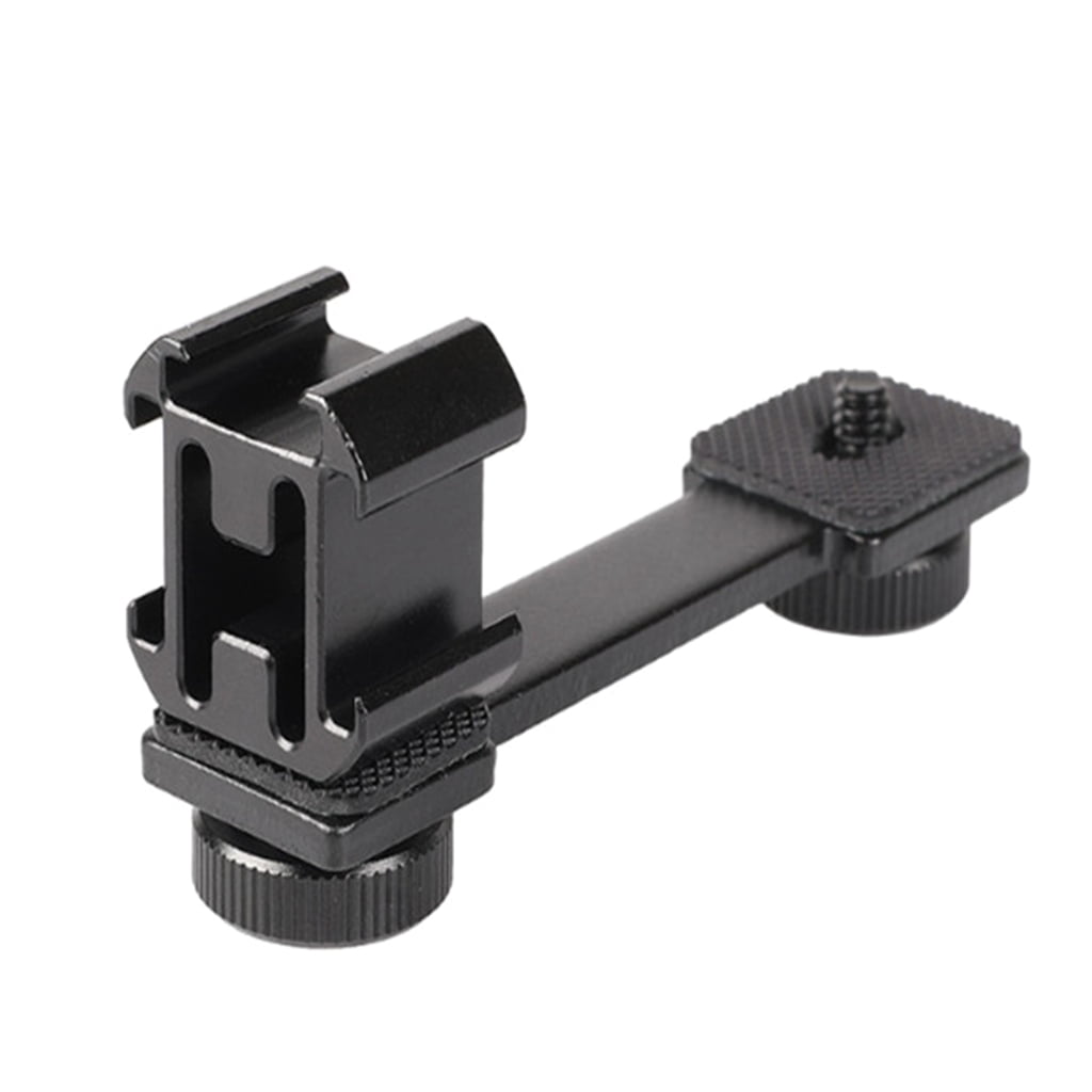 CIYISON Triple Headed Hot Shoe Stand Camera Mount Bracket Metal Holder ...