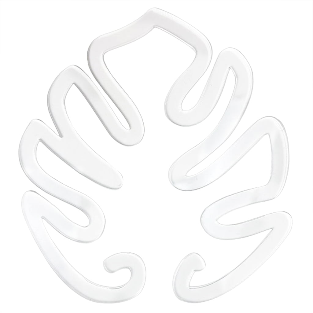 CIYISON Turtles Shells Bamboo Clamp Set Reusable Clear Plastic Plant ...