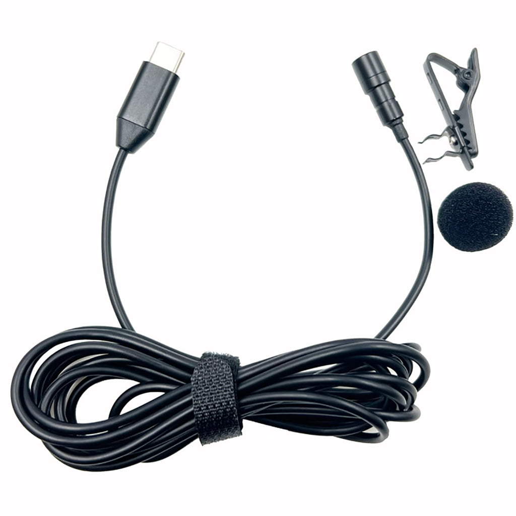 CIYISON Type C Clip On Mic Omnidirectional USB C Microphone 2.2KΩ for ...